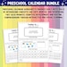 12 Printable Preschool Calendar Worksheet Pages Month, Day, Date ...