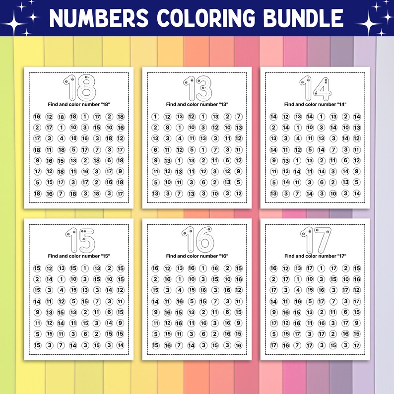 68 Printable Numbers Coloring Pages, Coloring Page, Preschool ...