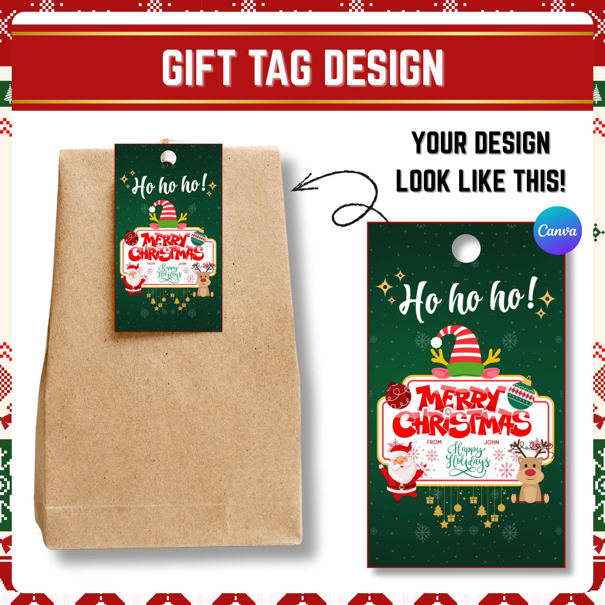 Editable Christmas Party Pack Wrapper Template: Santa Claus Party Favor ...