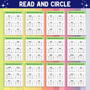 433 Pages Sight Words Learning Bundle, Kids Educational Worksheets ...