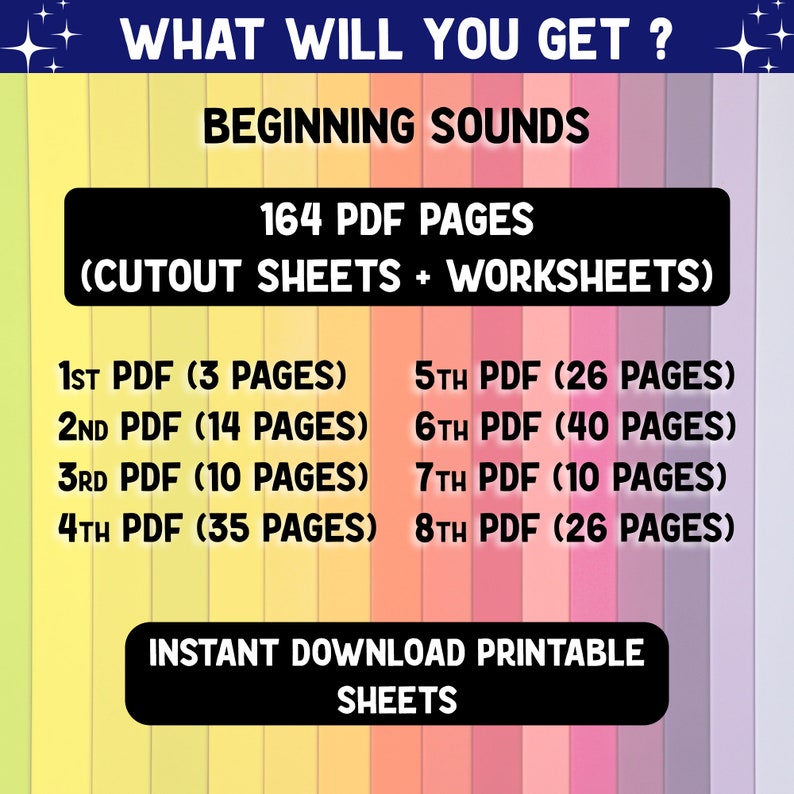 Beginning Sounds Worksheets: A-Z Alphabet Cards (PDF Download) - Etsy