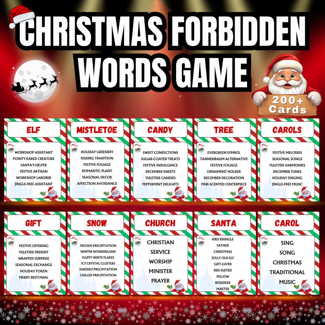 Printable Christmas Game Christmas Game for Kids and Adults Christmas ...