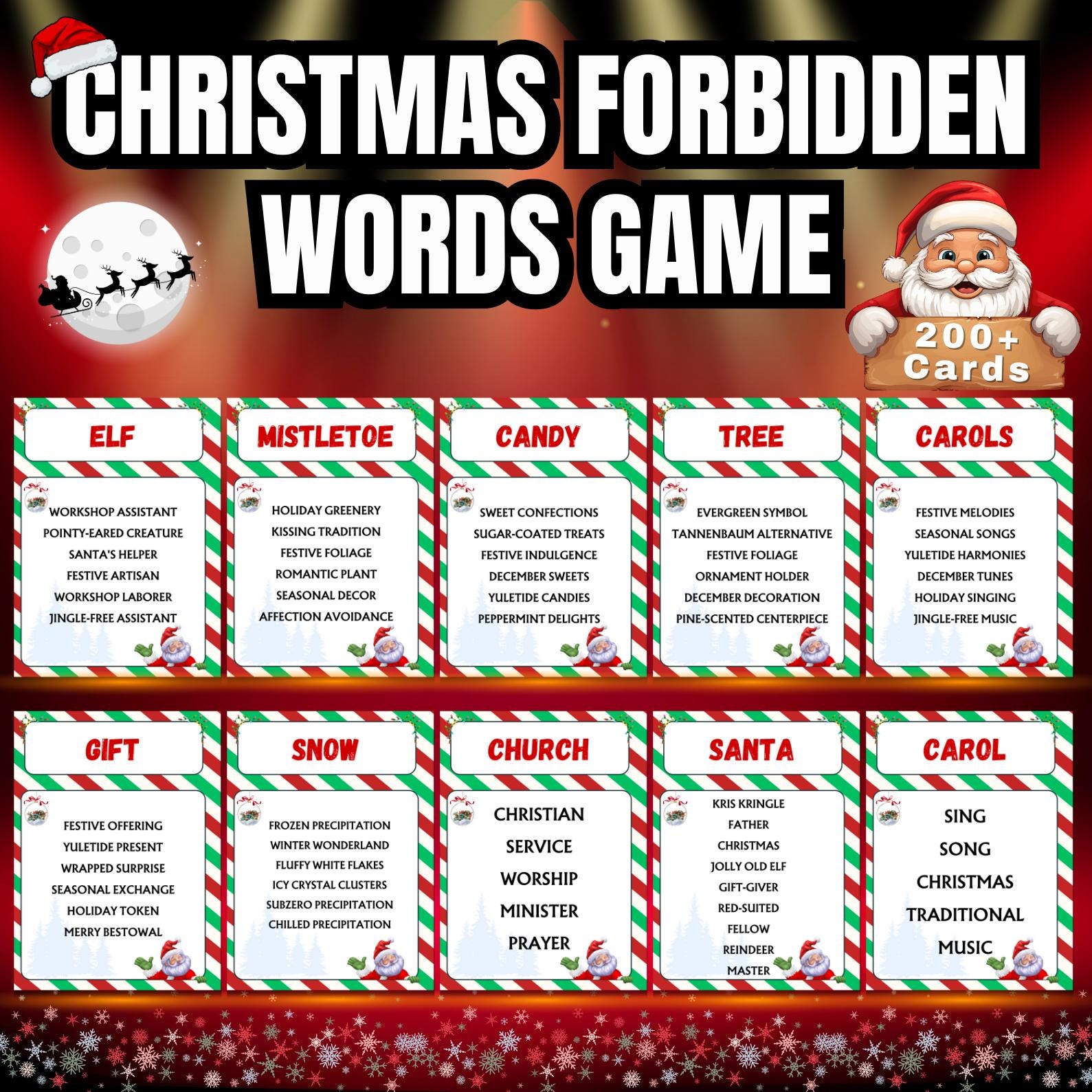 Printable Christmas Game Christmas Game for Kids and Adults Christmas ...
