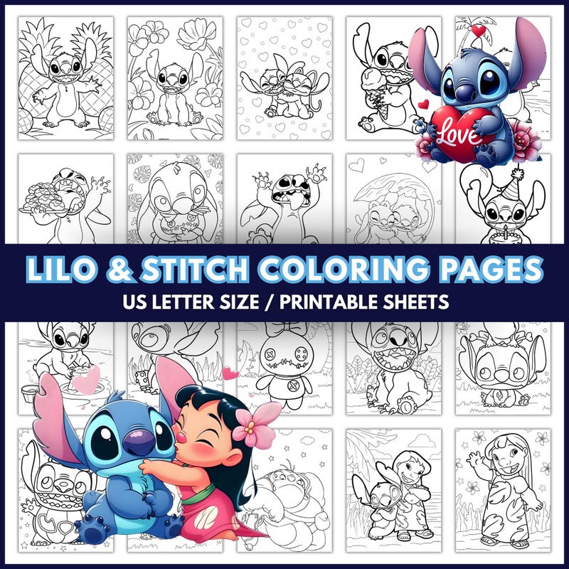 Mini Flowers Coloring Pages - Etsy UK