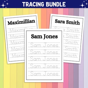 Preschool Learning Bundle: 480+ Tracing Worksheets (digital Download ...