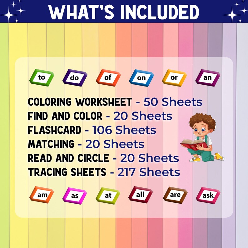 433 Pages Sight Words Learning Bundle Sight Words , Match and Circle ...