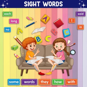 433 Pages Sight Words Learning Bundle, Kids Educational Worksheets ...