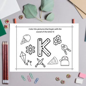Alphabet Tracing & Coloring Pages: Preschool ABC Practice (PDF) - Etsy