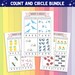 Count and Circle Preschool Activity, Printable Counting Activity ...