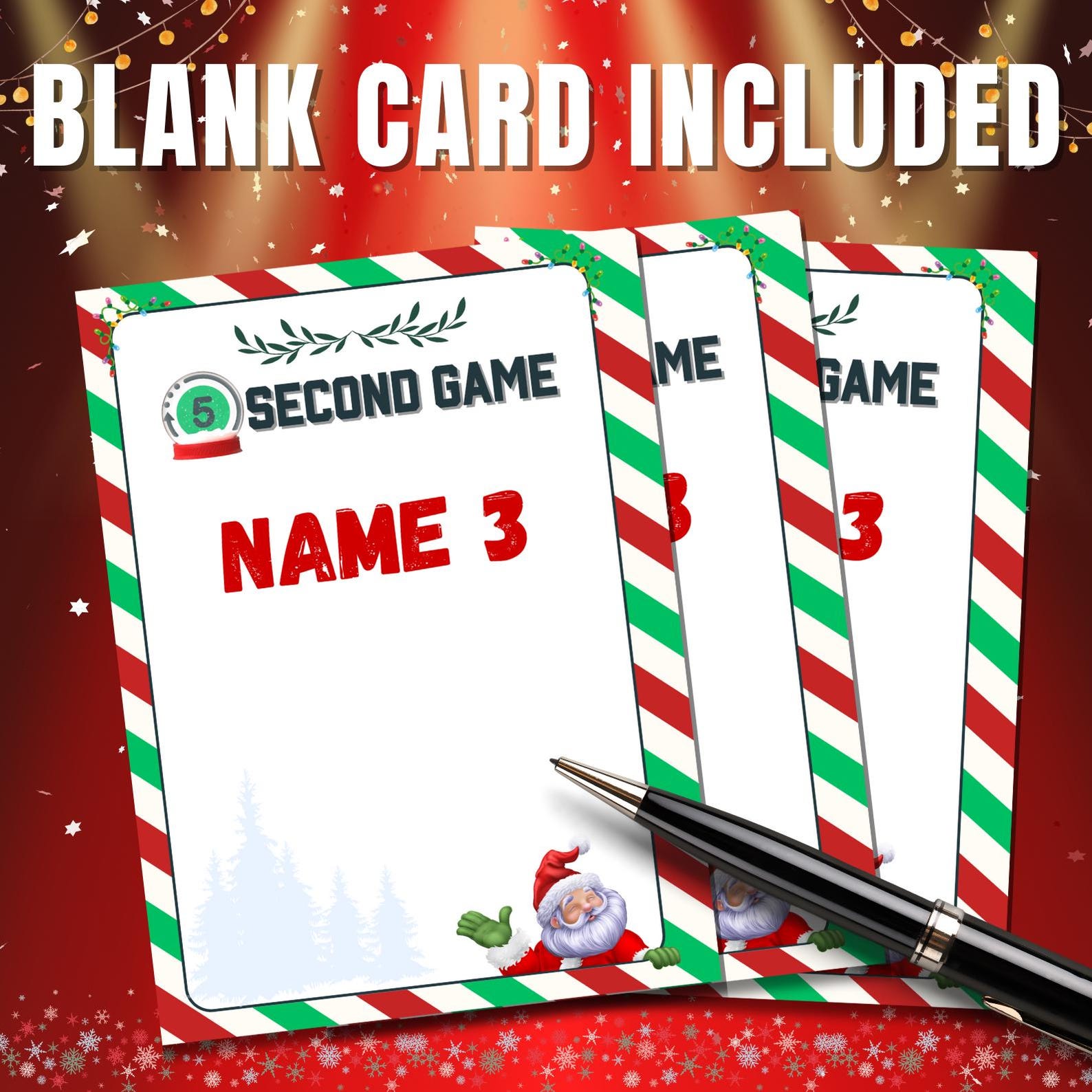 Christmas 5 Second Rule Game: Holiday Party Fun (digital Download) - Etsy
