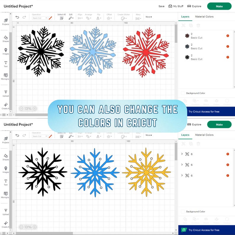 Snowflake SVG Bundle, Winter Snowflake PNG, Christmas Snowflake Svg Set ...