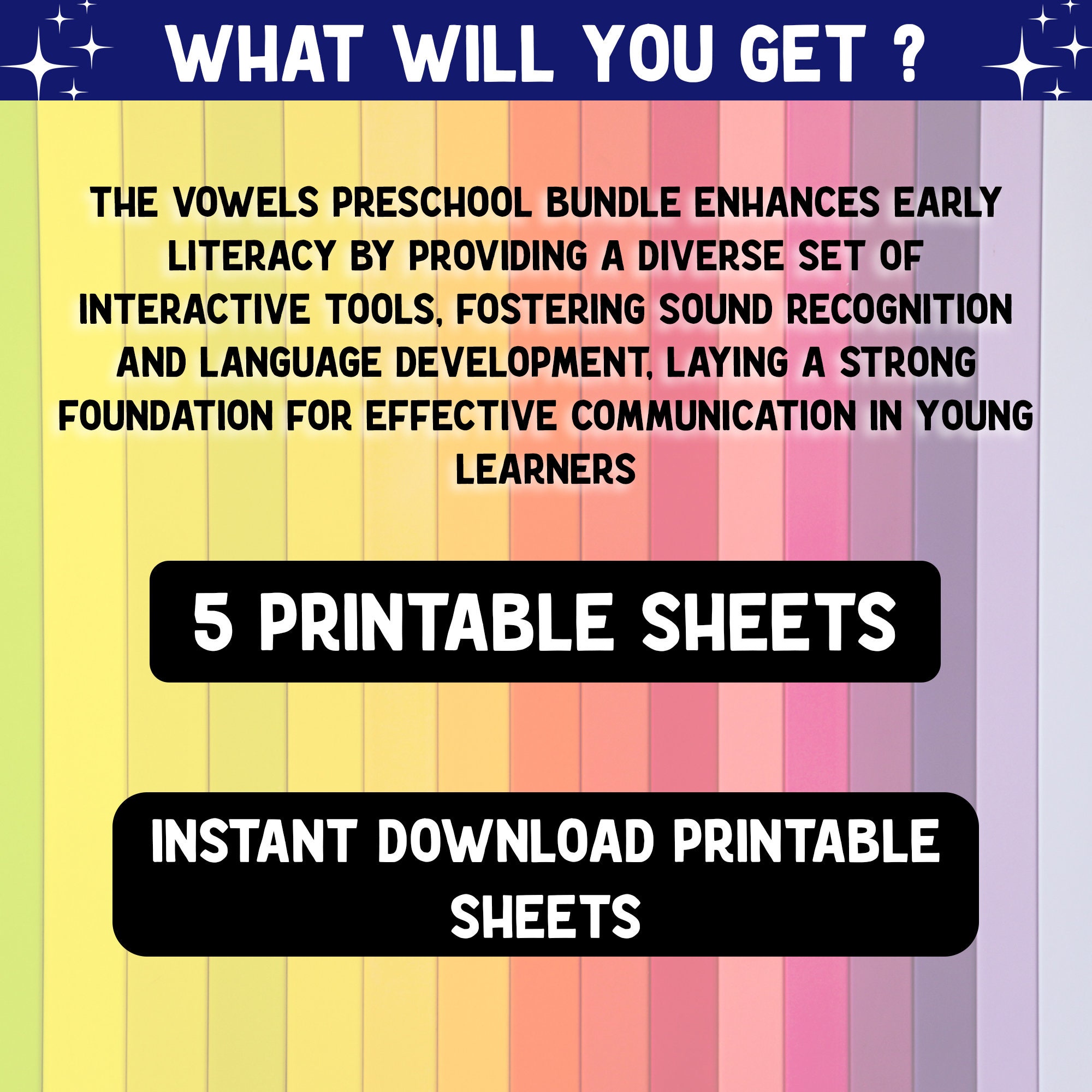 Vowel Cards, Printable Vowel Words Sheets, Phonics Word Wall Printable ...