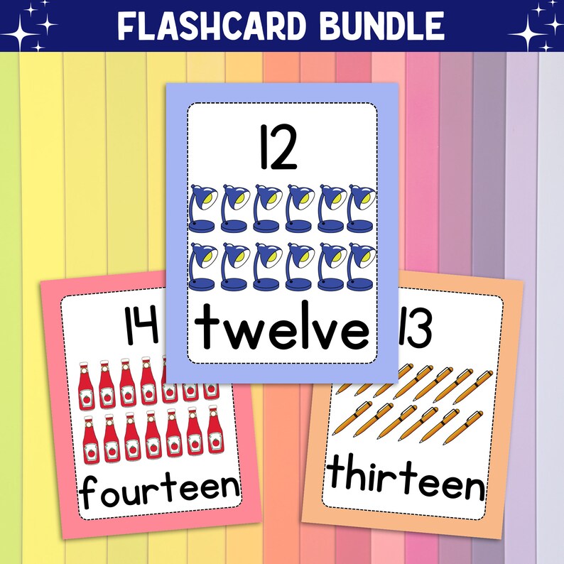Montessori Flashcards Bundle, Alphabet Flash Cards, Numbers 1-20 Cards ...