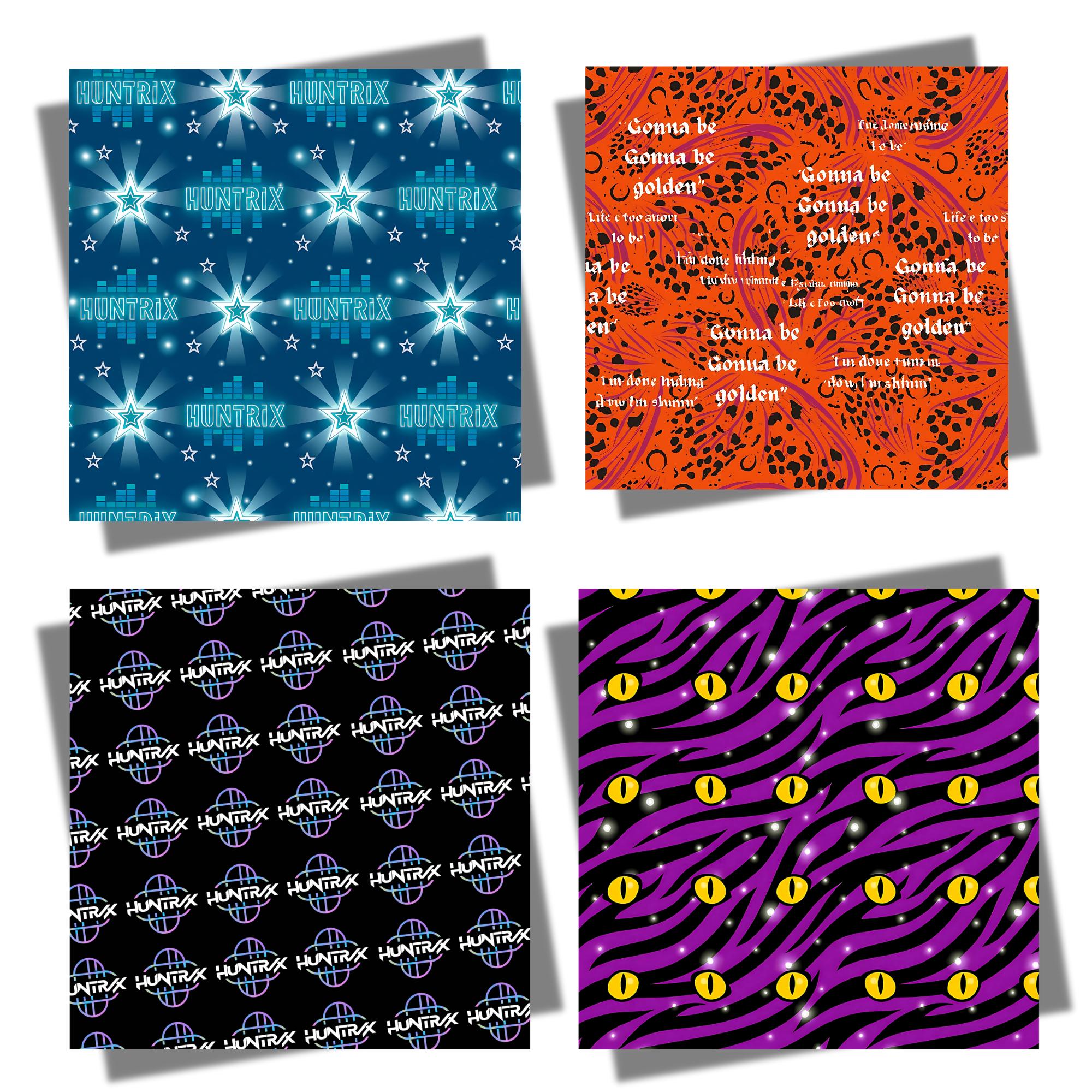 Kpop Demon Hunters Digital Paper, Huntrix Wallpaper Movie Design, Kpop ...
