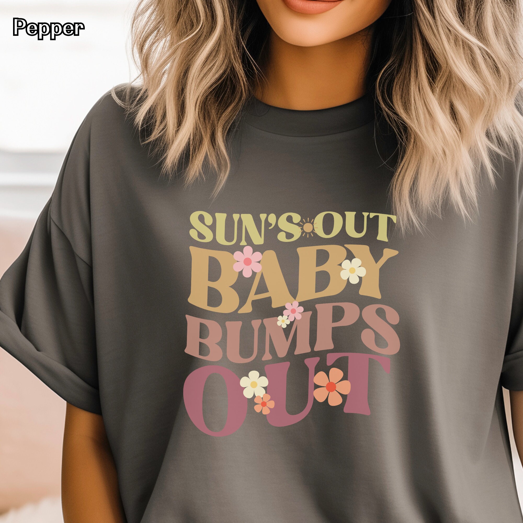 Suns Out Baby Bumps Out, Pregnancy Shirt, Pregnancy Outfit, Summer ...