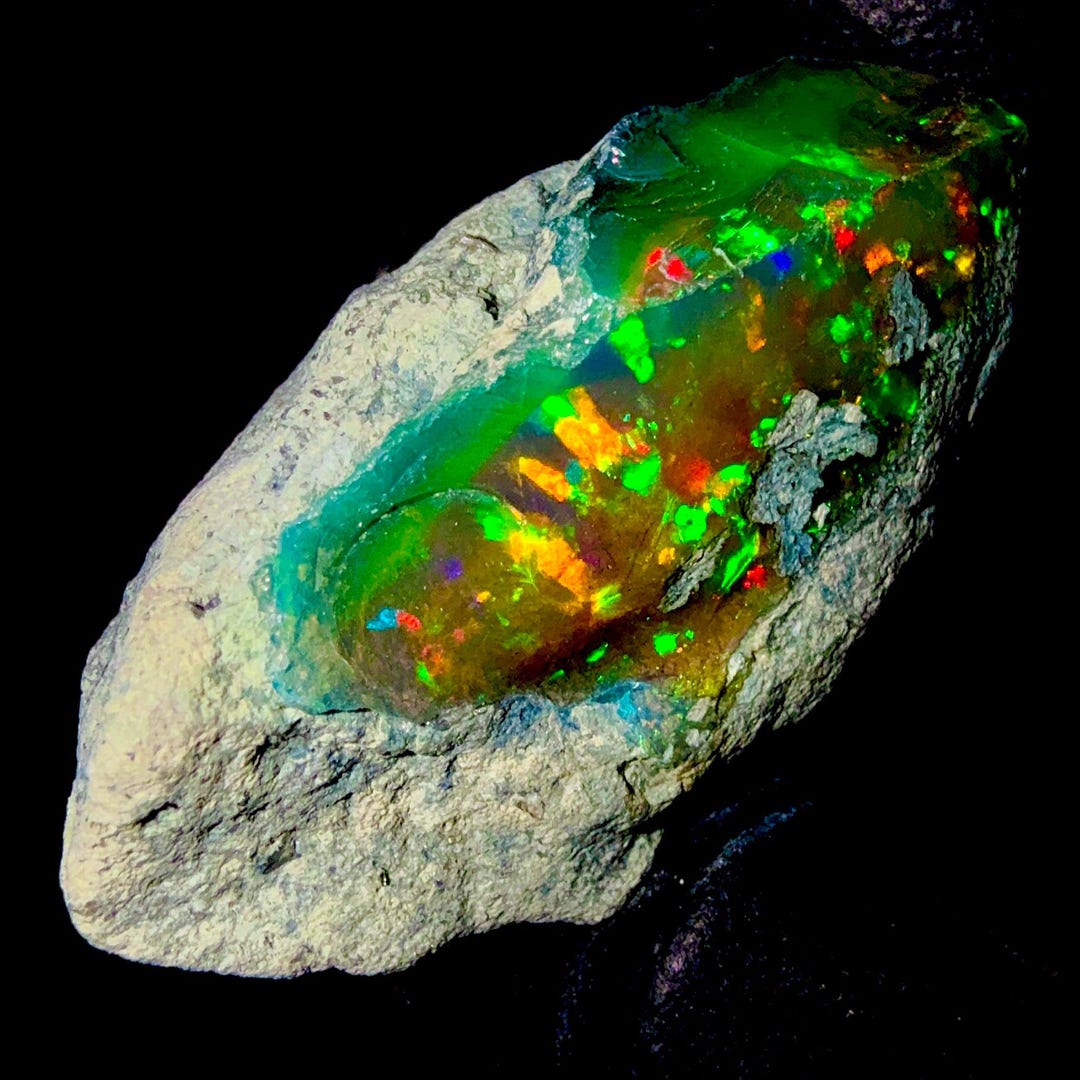Ethiopian Black Opal Rough ,loose Fire Opal Raw ,natural Gemstone ...