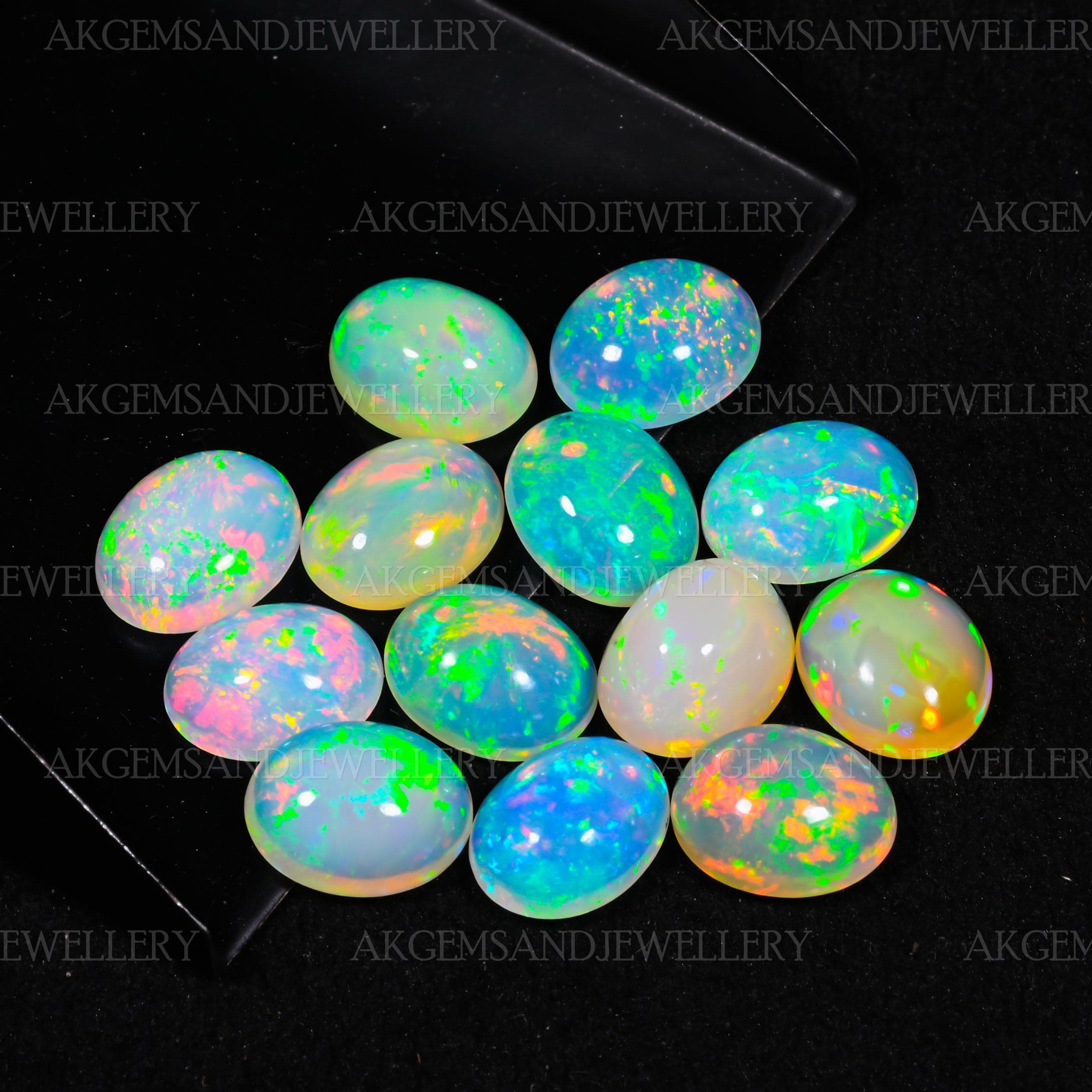 10x8 Mm, Natural Opal Cabs, Welo Fire Opal, Ethiopian Fire Opal ...