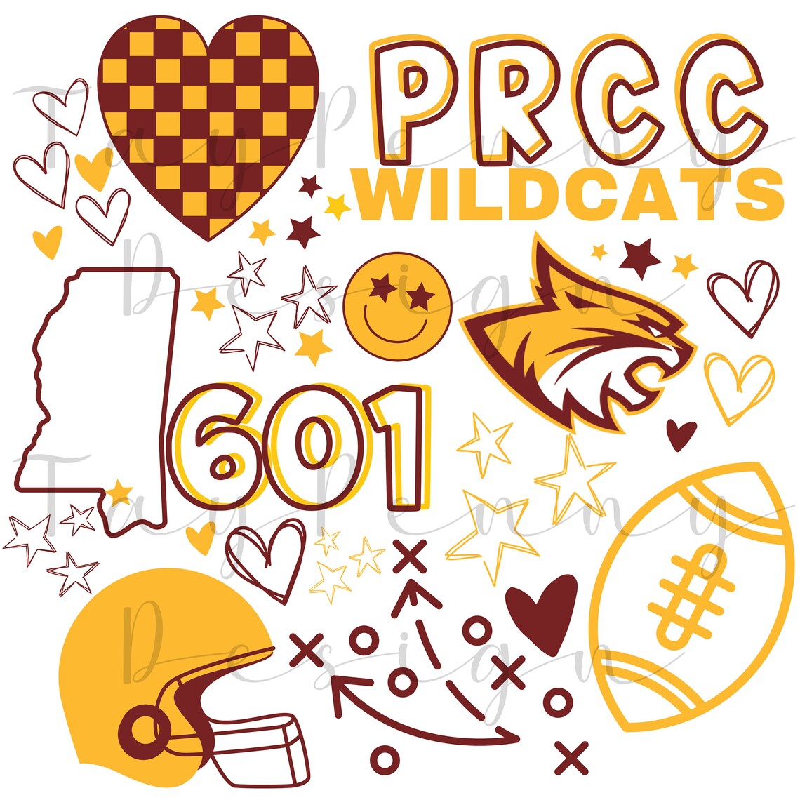 Hometown Design Pearl River Wildcats - Etsy