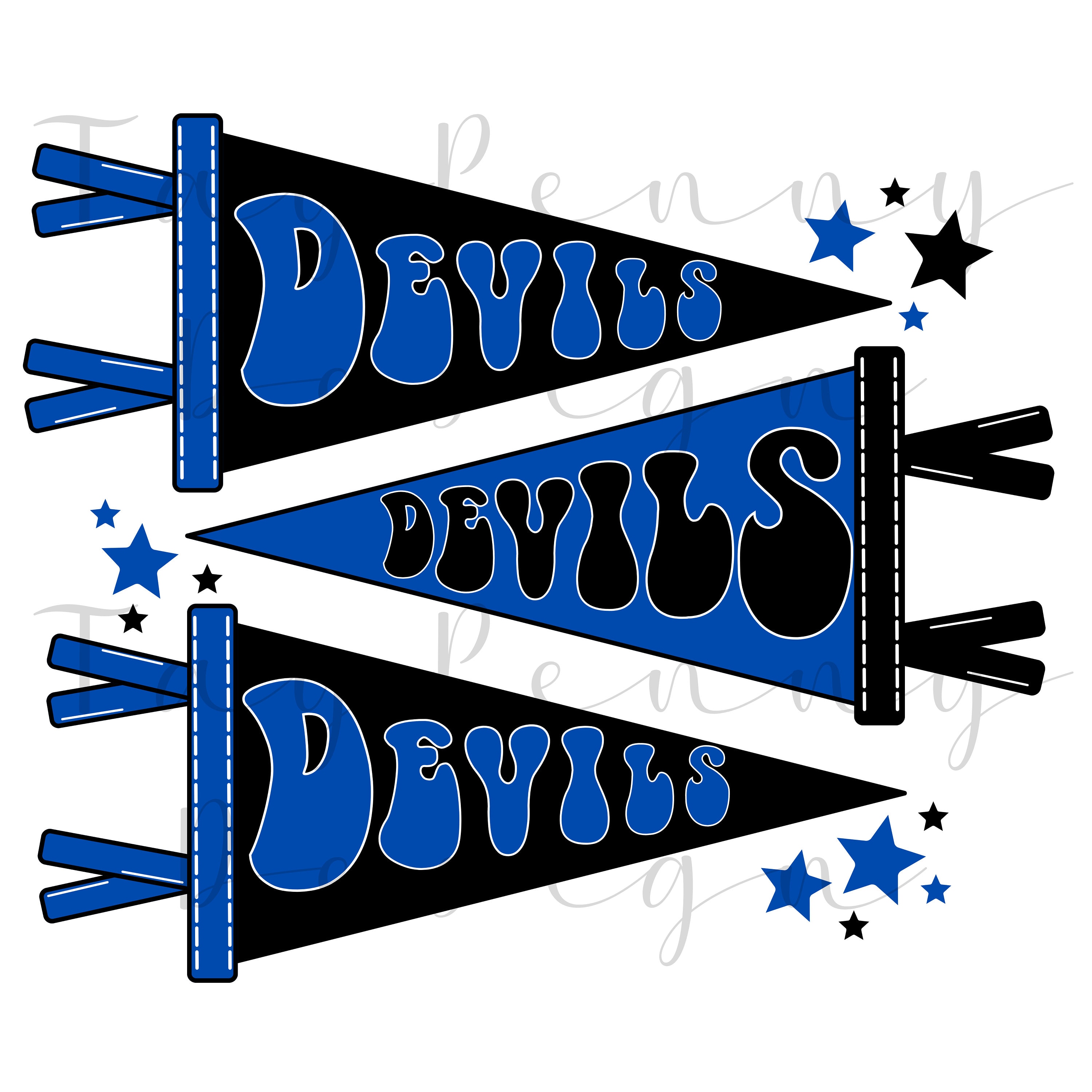 PRCHS Blue Devils Pennant Flag - Etsy