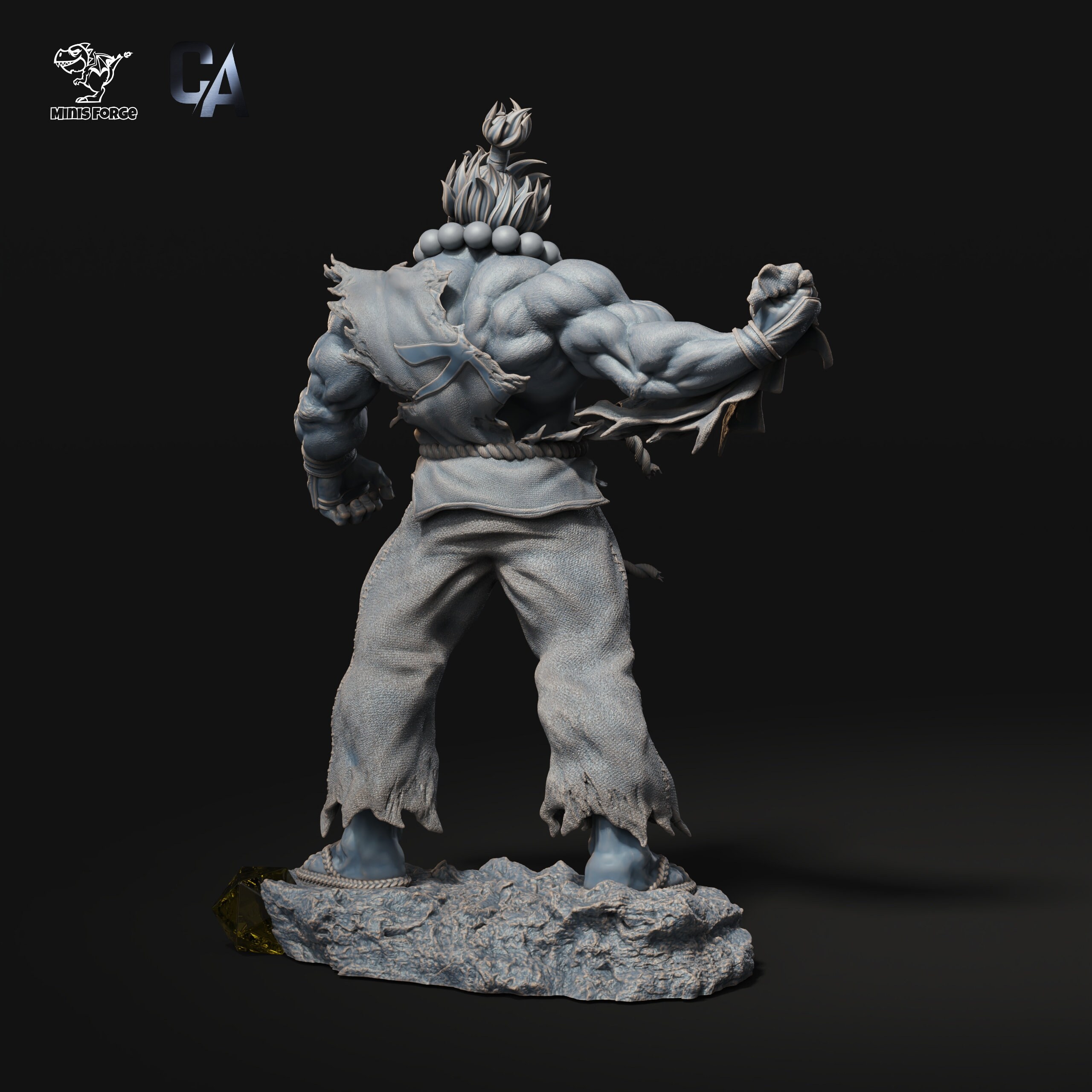 Akuman Fanart: Unleash the Dark Hadou With a Collectible 3d-printed ...