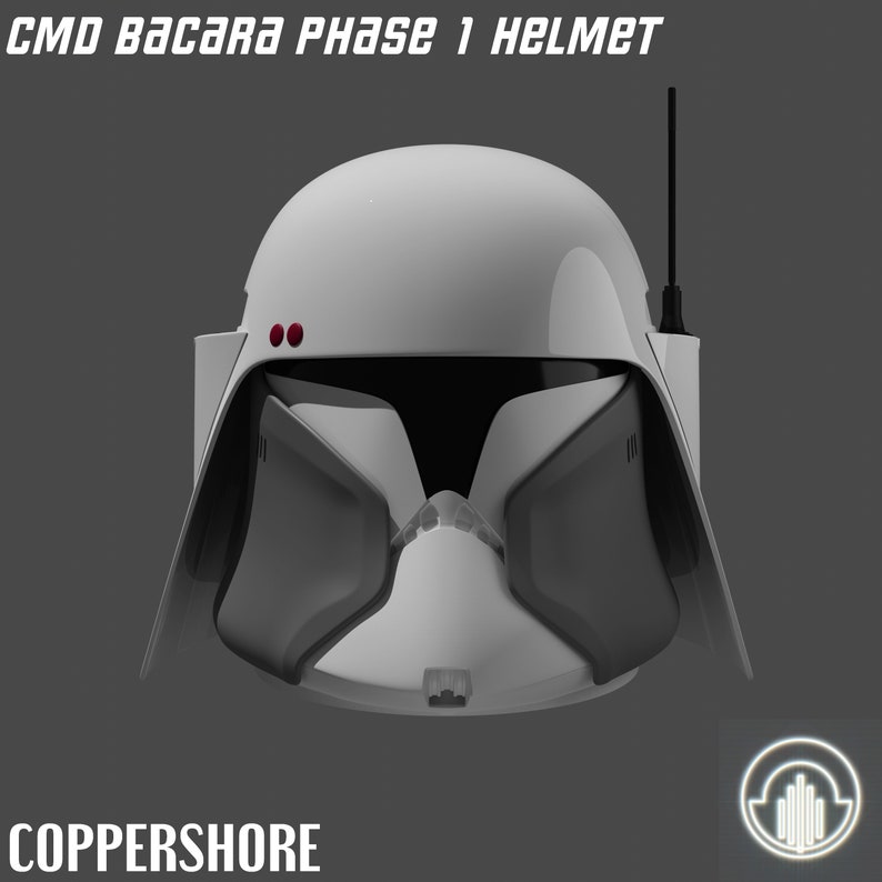 Commander Bacara Phase 1 Helmet 3D Model - Etsy