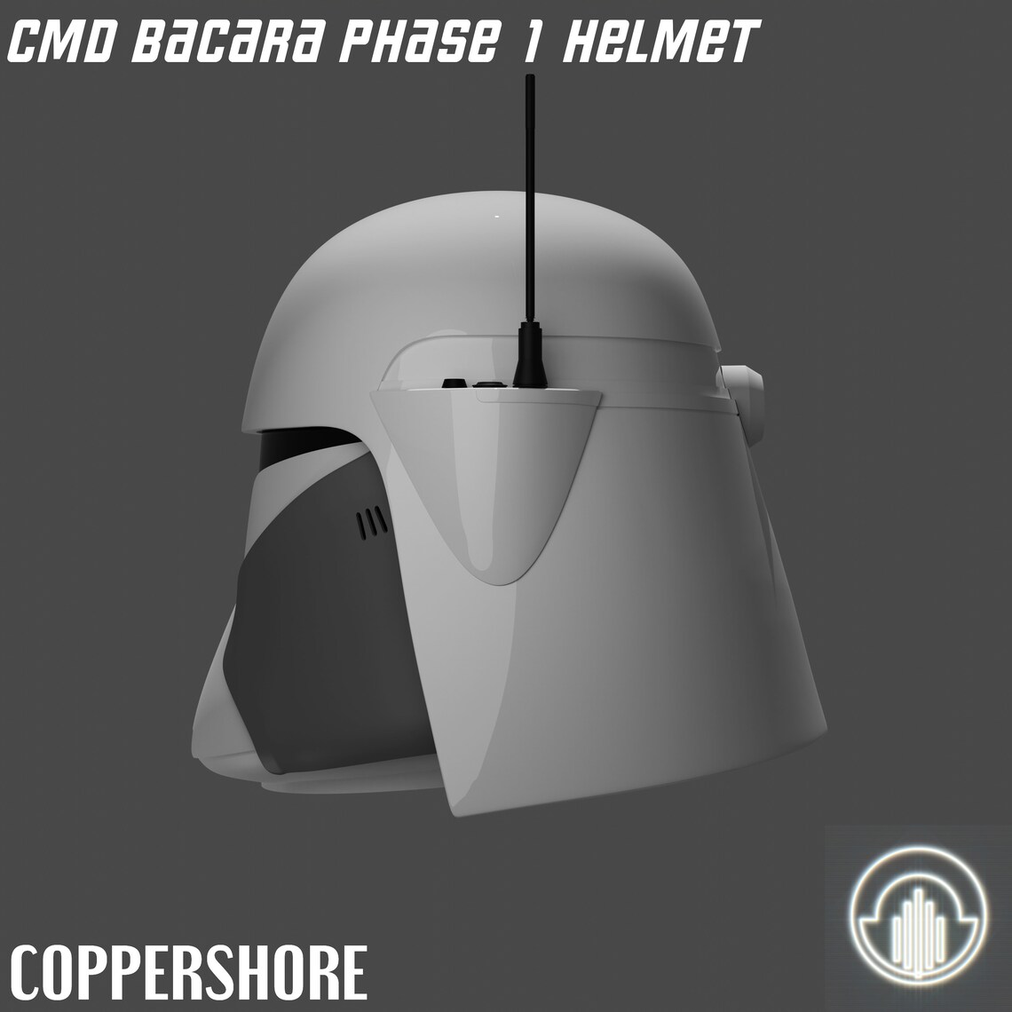 Commander Bacara Phase 1 Helmet 3D Model - Etsy