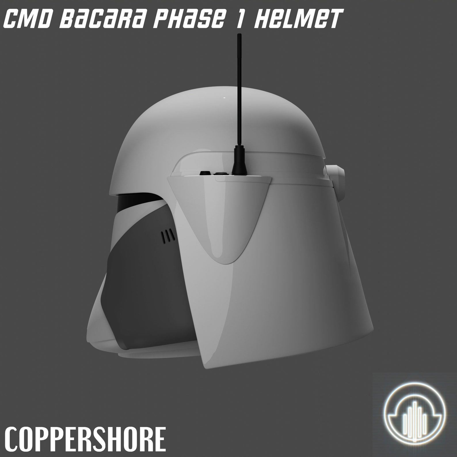Commander Bacara Phase 1 Helmet 3D Model - Etsy