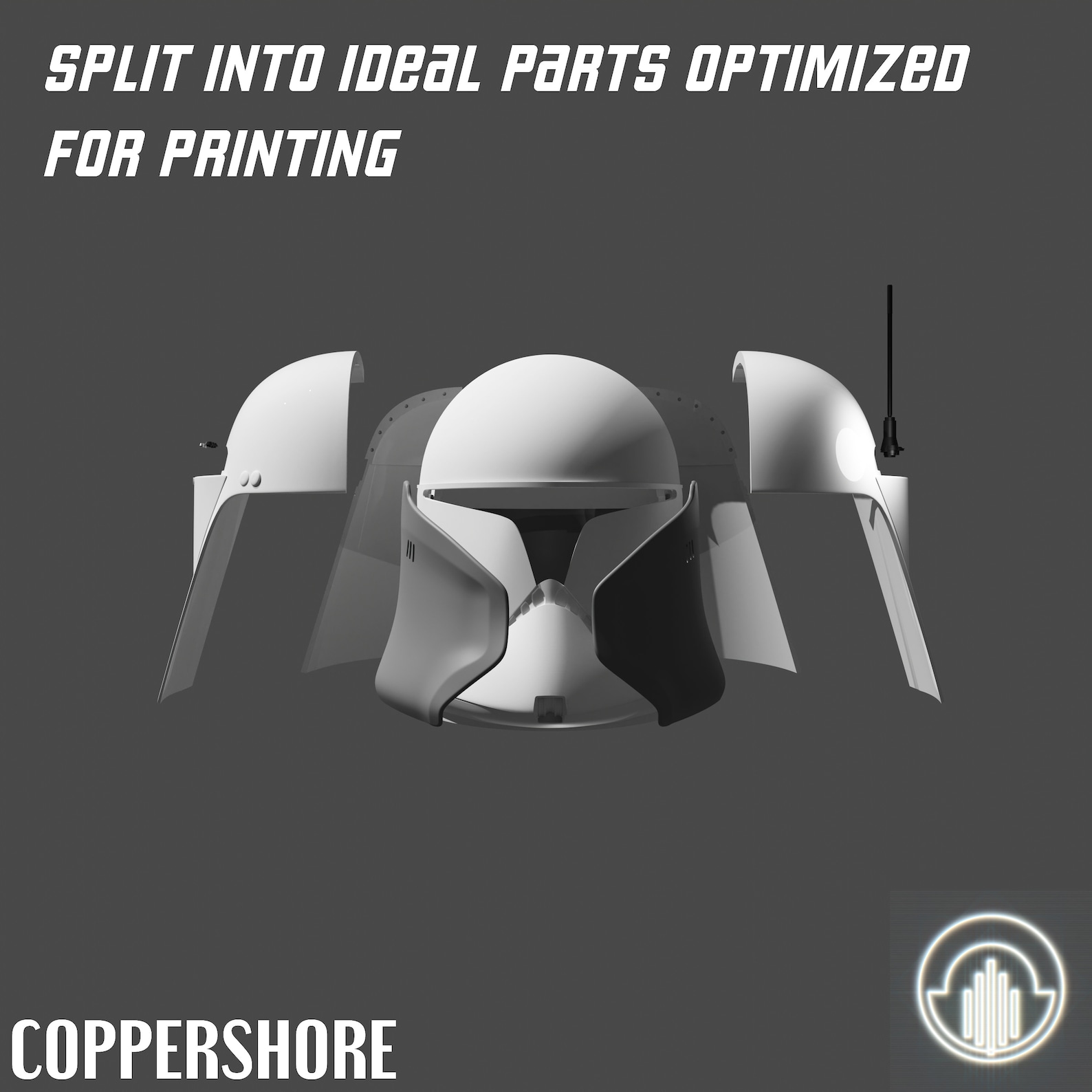 Commander Bacara Phase 1 Helmet 3D Model - Etsy