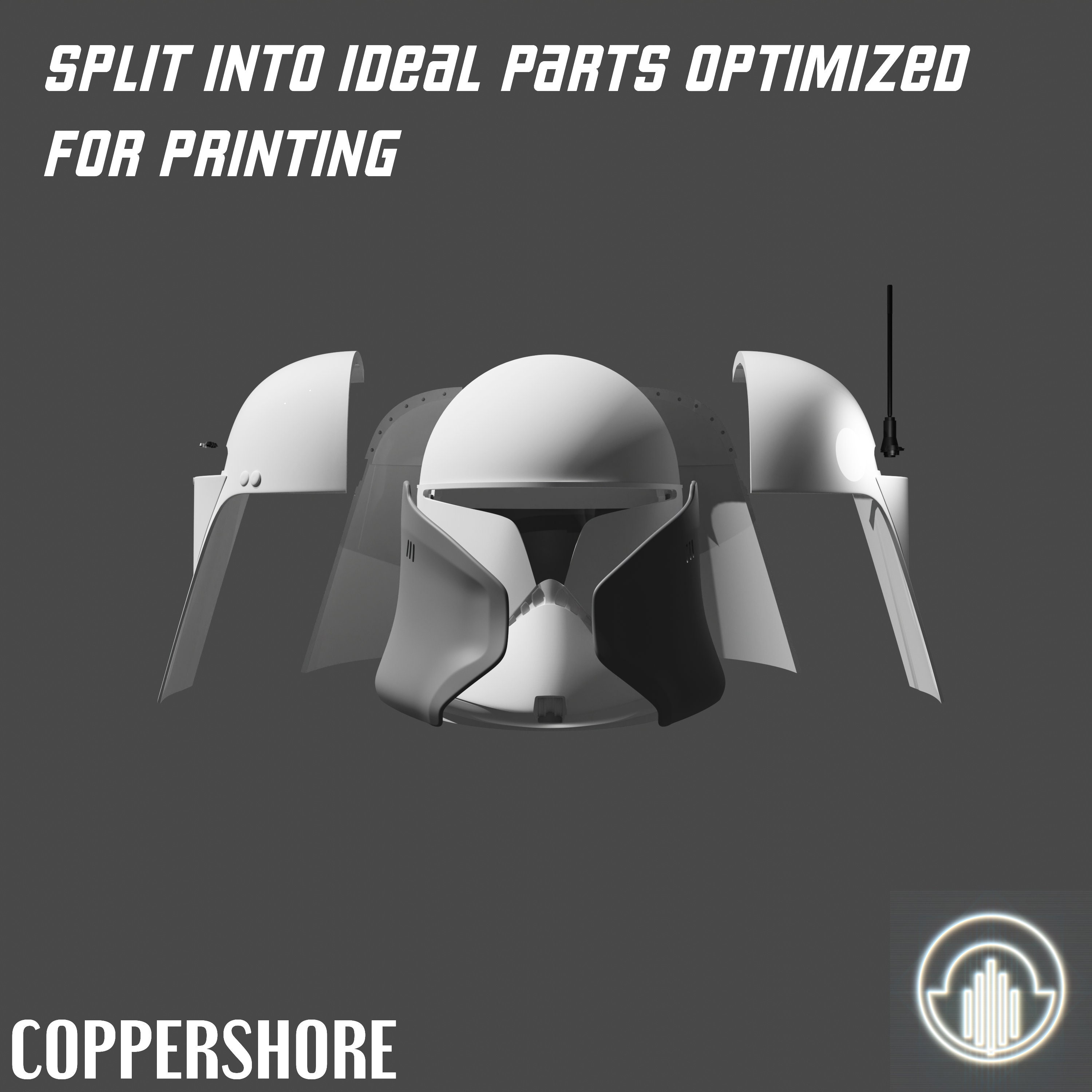 Commander Bacara Phase 1 Helmet 3D Model - Etsy