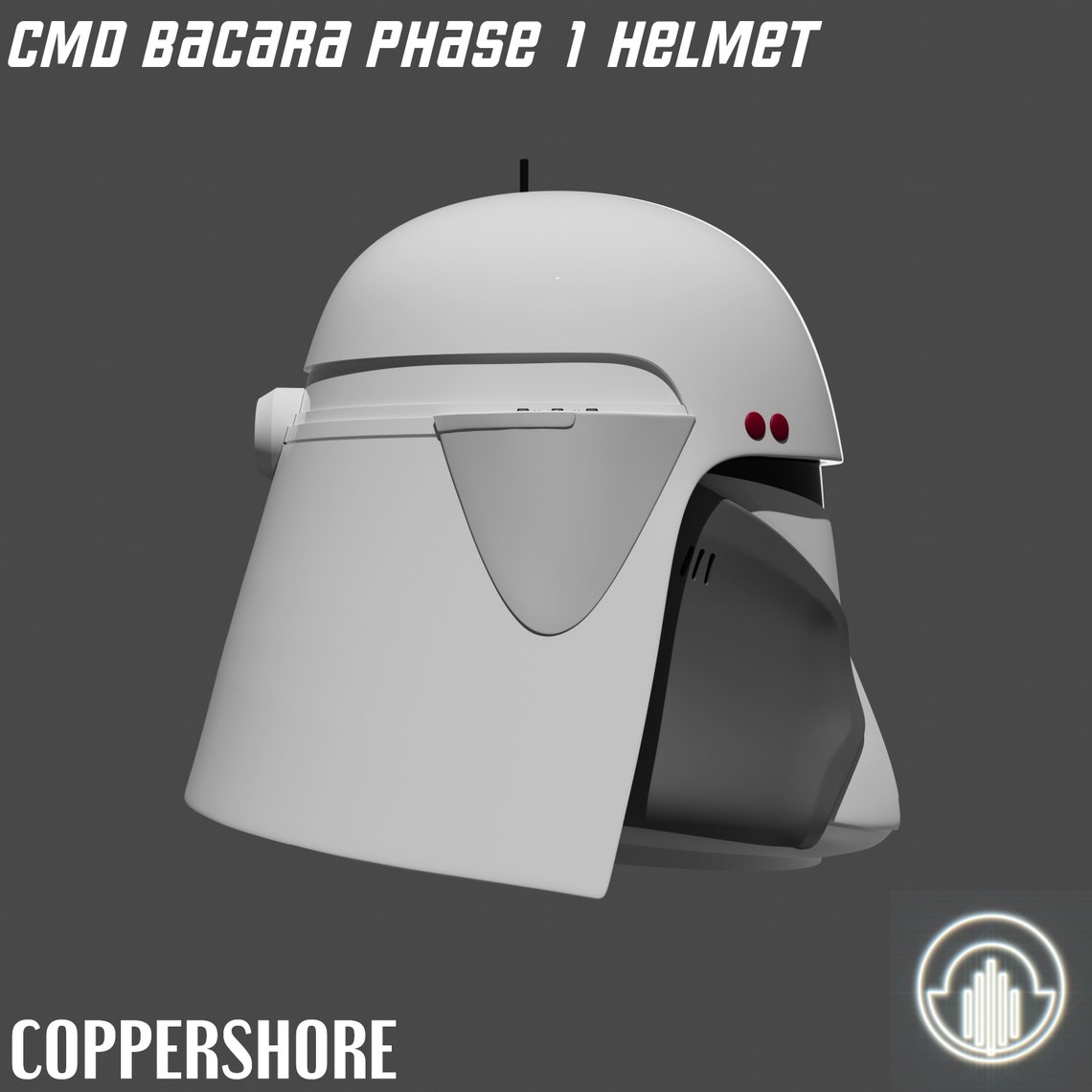 Commander Bacara Phase 1 Helmet 3D Model - Etsy