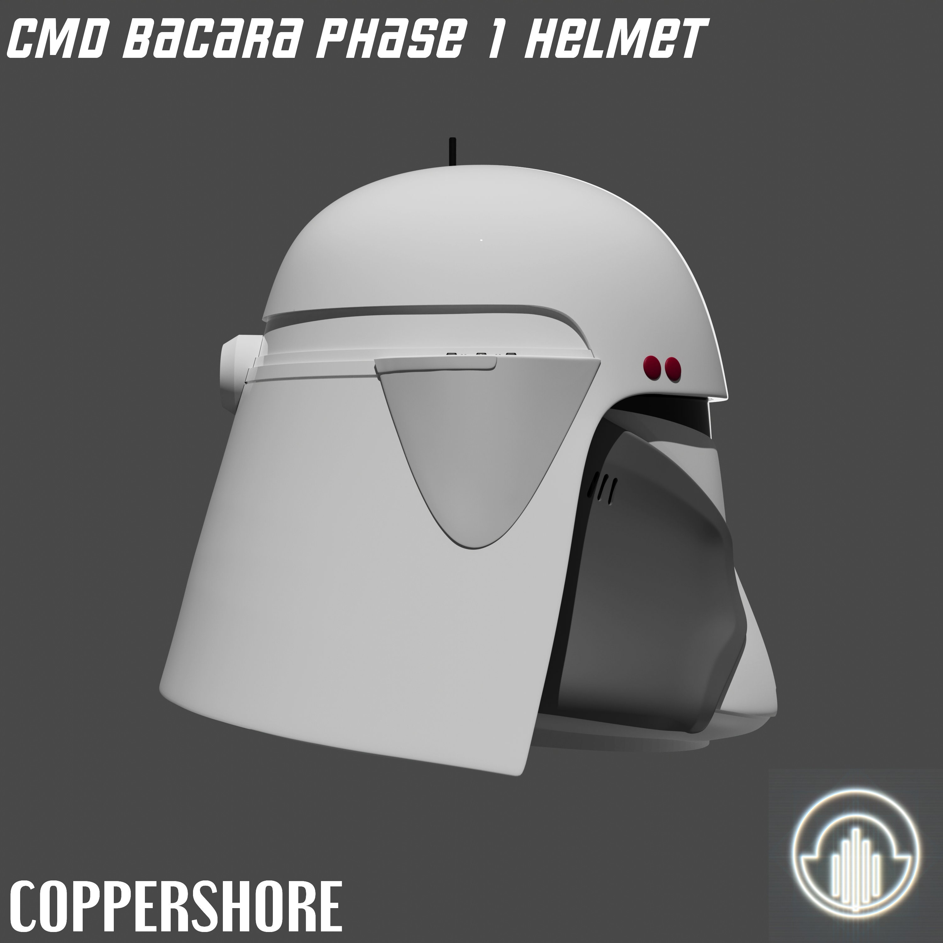 Commander Bacara Phase 1 Helmet 3D Model - Etsy