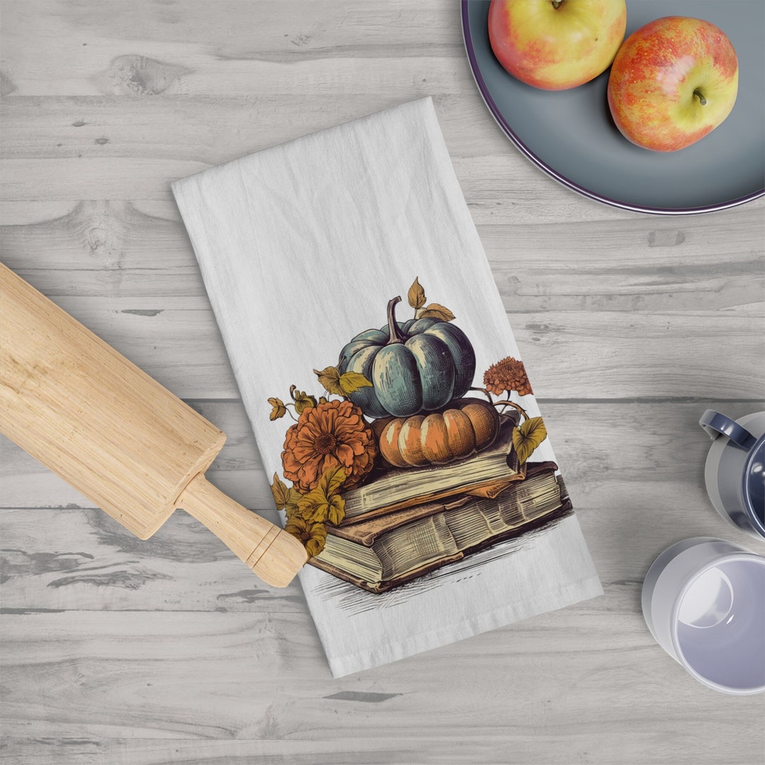 Thanksgiving Tea Towel Fall Kitchen Towel Guest Bathroom - Etsy