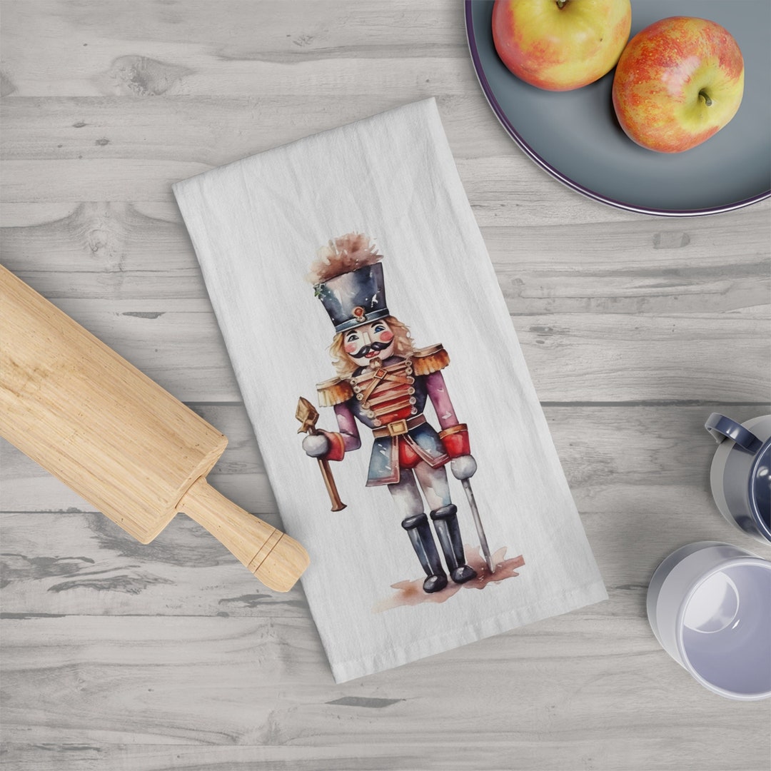Christmas Nutcracker Tea Towel Christmas Kitchen Towel - Etsy