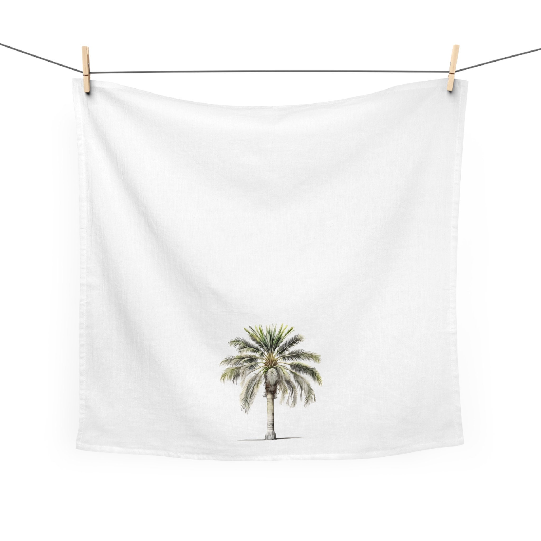 Palm Tree Tea Towel Palm Tree Kitchen Towel Guest Bathroom Hand Towel ...