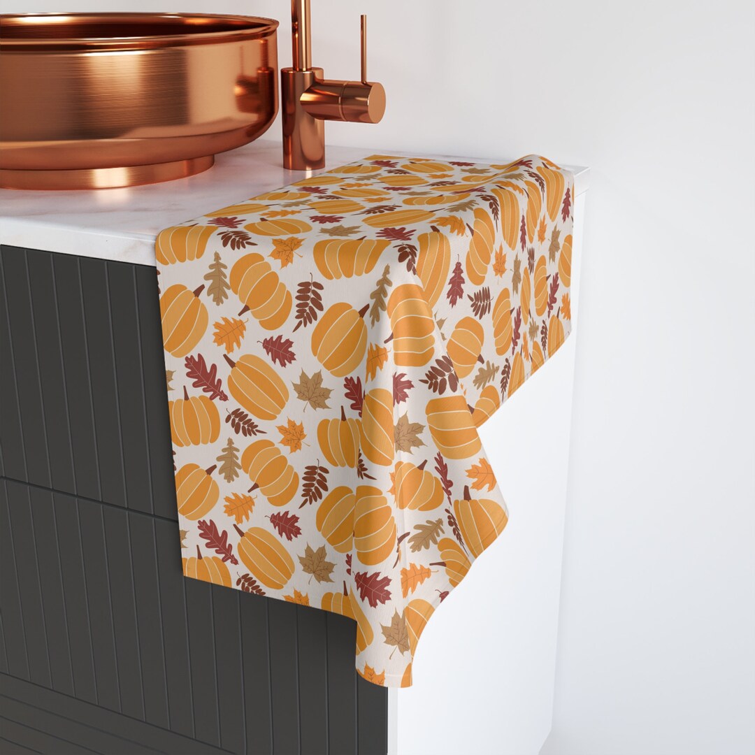 Fall Kitchen Towel | Fall Hand Towel | Pumpkin Kitchen Towel | Pumpkin ...