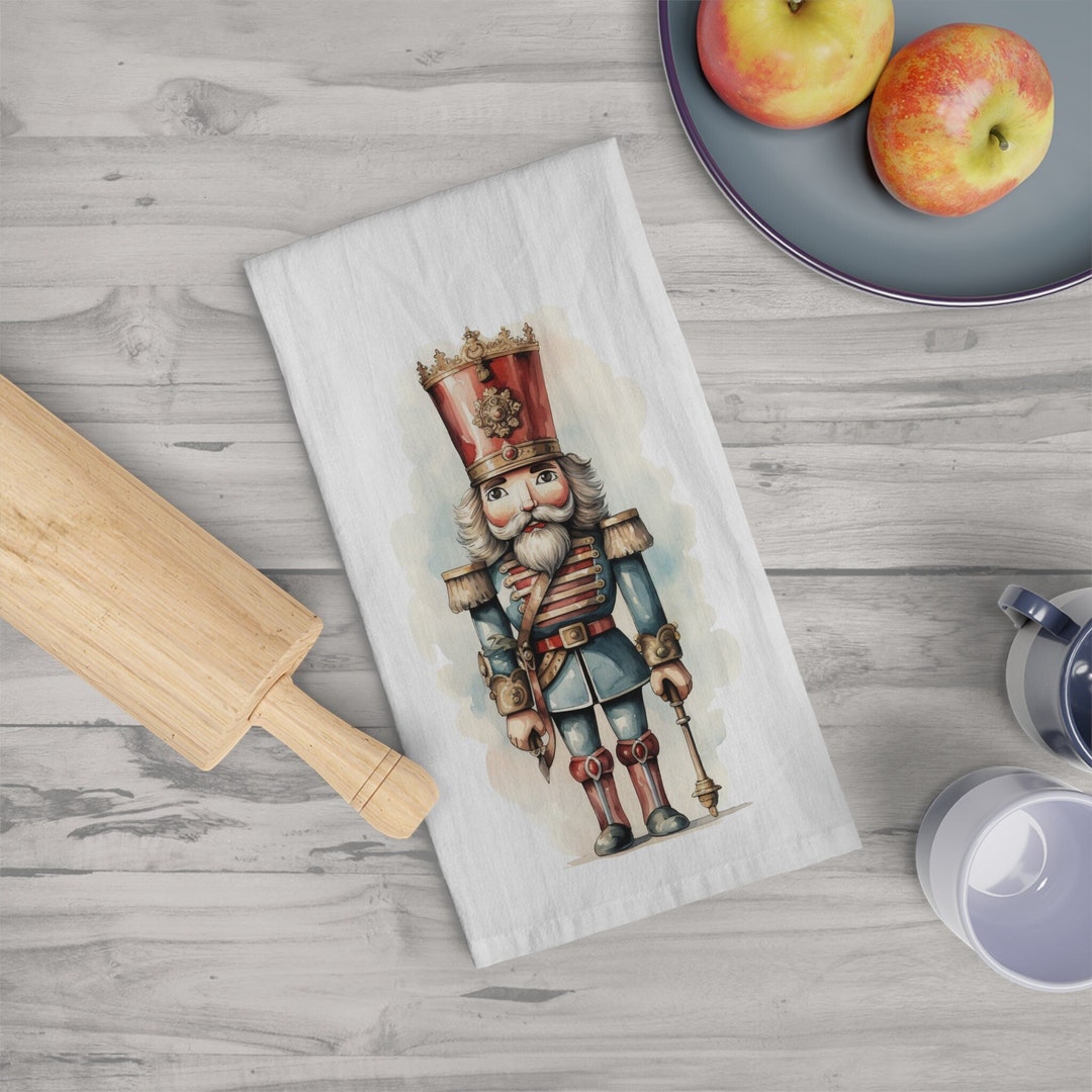 Christmas Tea Towel Christmas Kitchen Towel Nutcracker Tea Towel ...