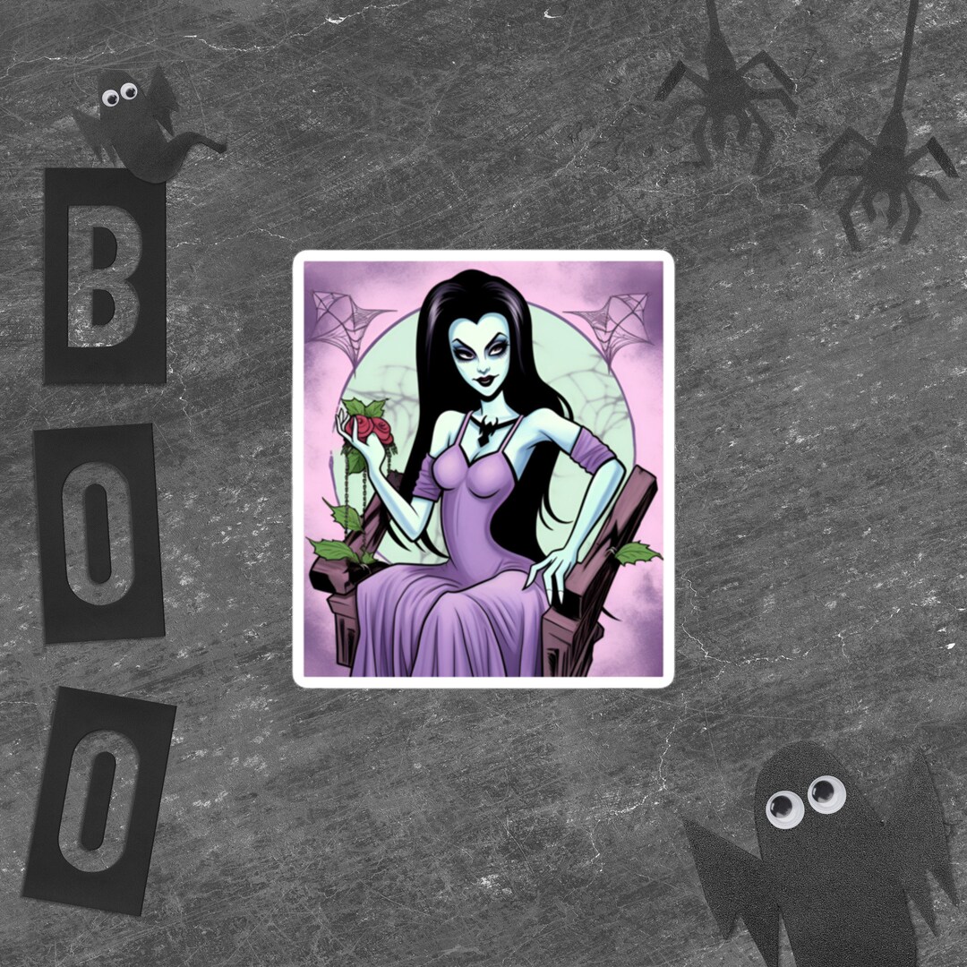 Morticia Addams Sticker, CLEARANCE - Etsy