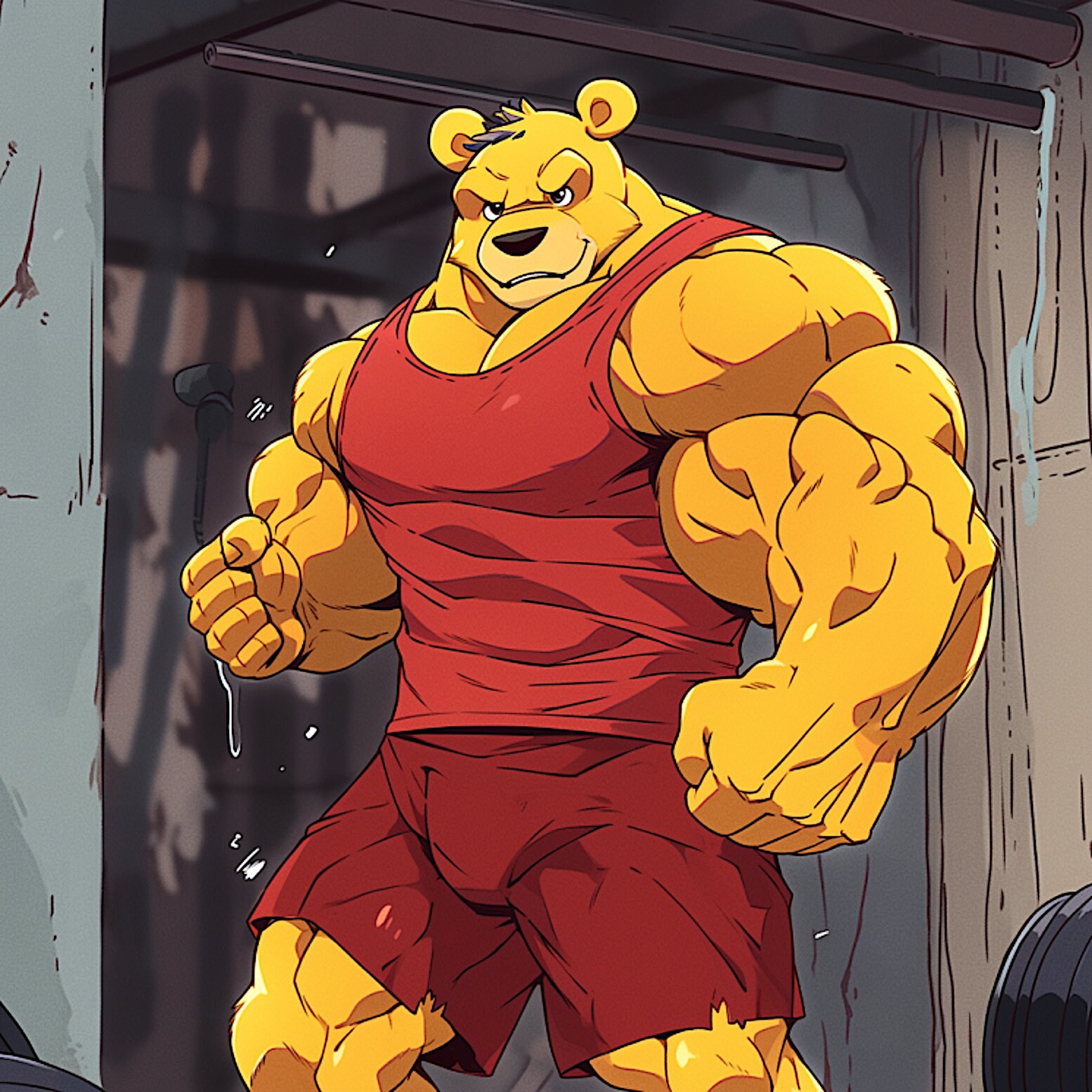 Winnie the Pooh Sticker Gym 100 Acre Gym Bubble-free - Etsy