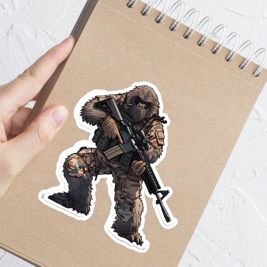 Tactical Bigfoot Sasquatch Sticker CLEARANCE - Etsy