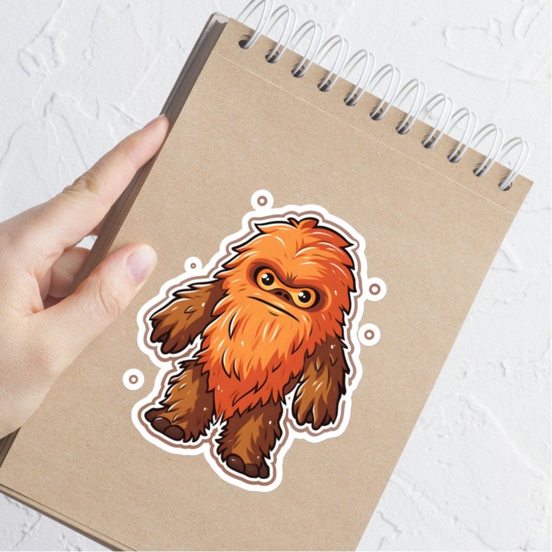 Bigfoot, Sasquatch Sticker Cartoon - Etsy