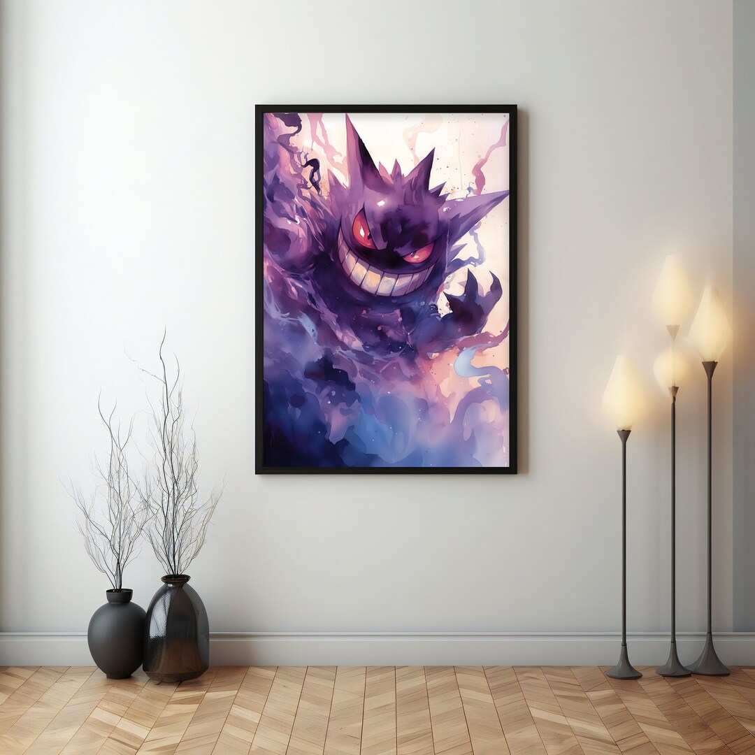 Gengar Pokemon Poster, Gengar Picture, Pokemon Art, Anime Poster - Etsy