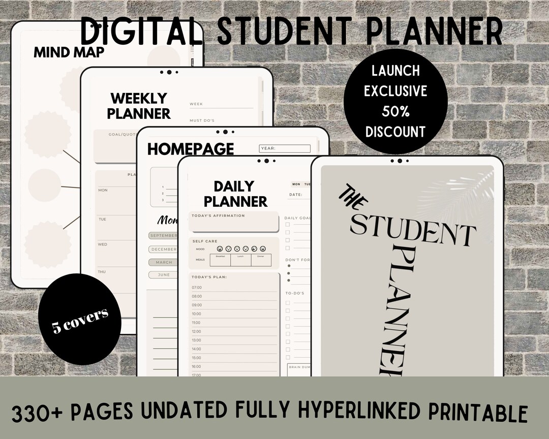 Study Planner/academic Planner 2023-2024/student - Etsy