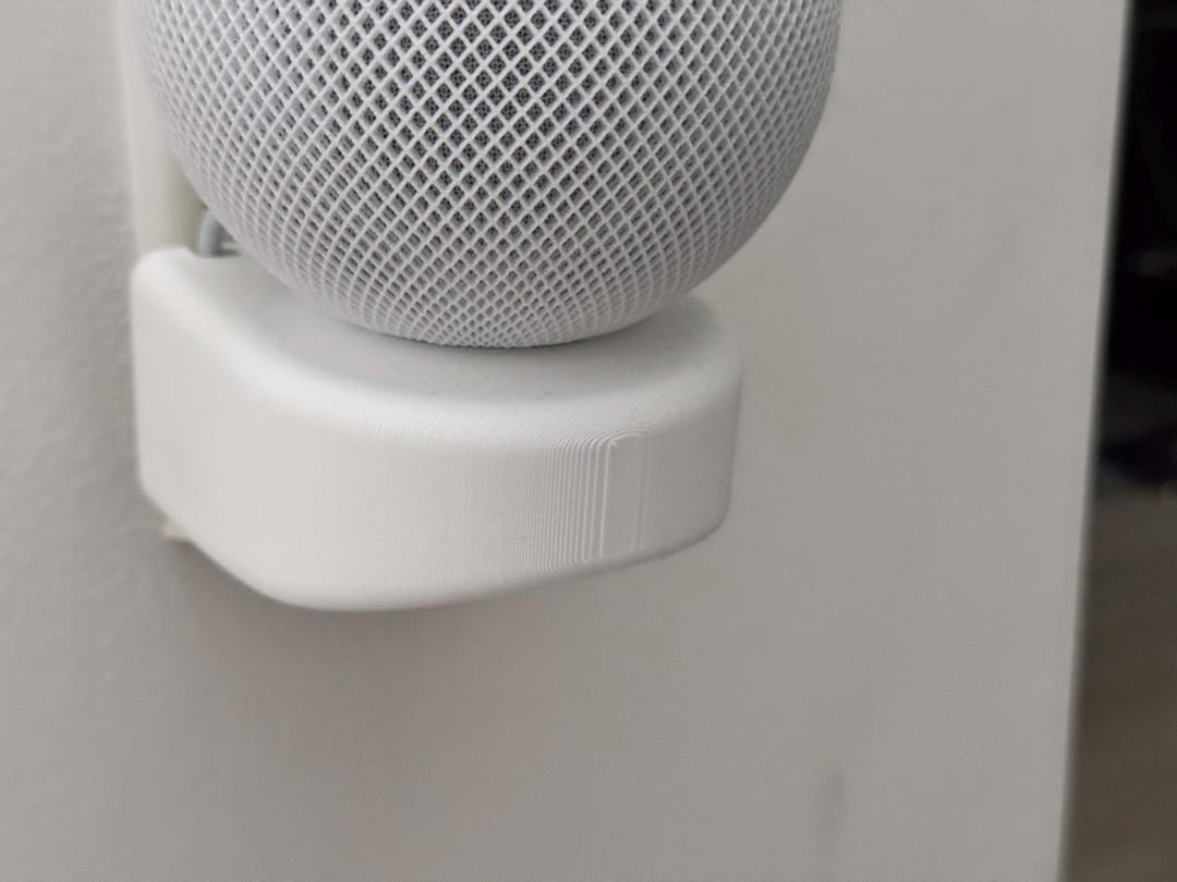 HomePod Mini Wall Mount 3D Printed Holder - Space Saving Smart Speaker ...