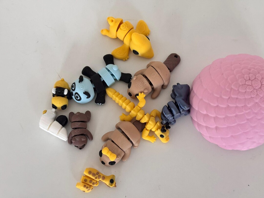 Mini Flexi Animals | 3D Printed Mini Toys & Sensory Fidget Toys | Cute ...