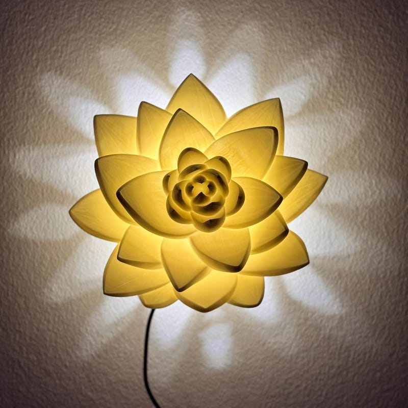 Lotus Lamp - Etsy