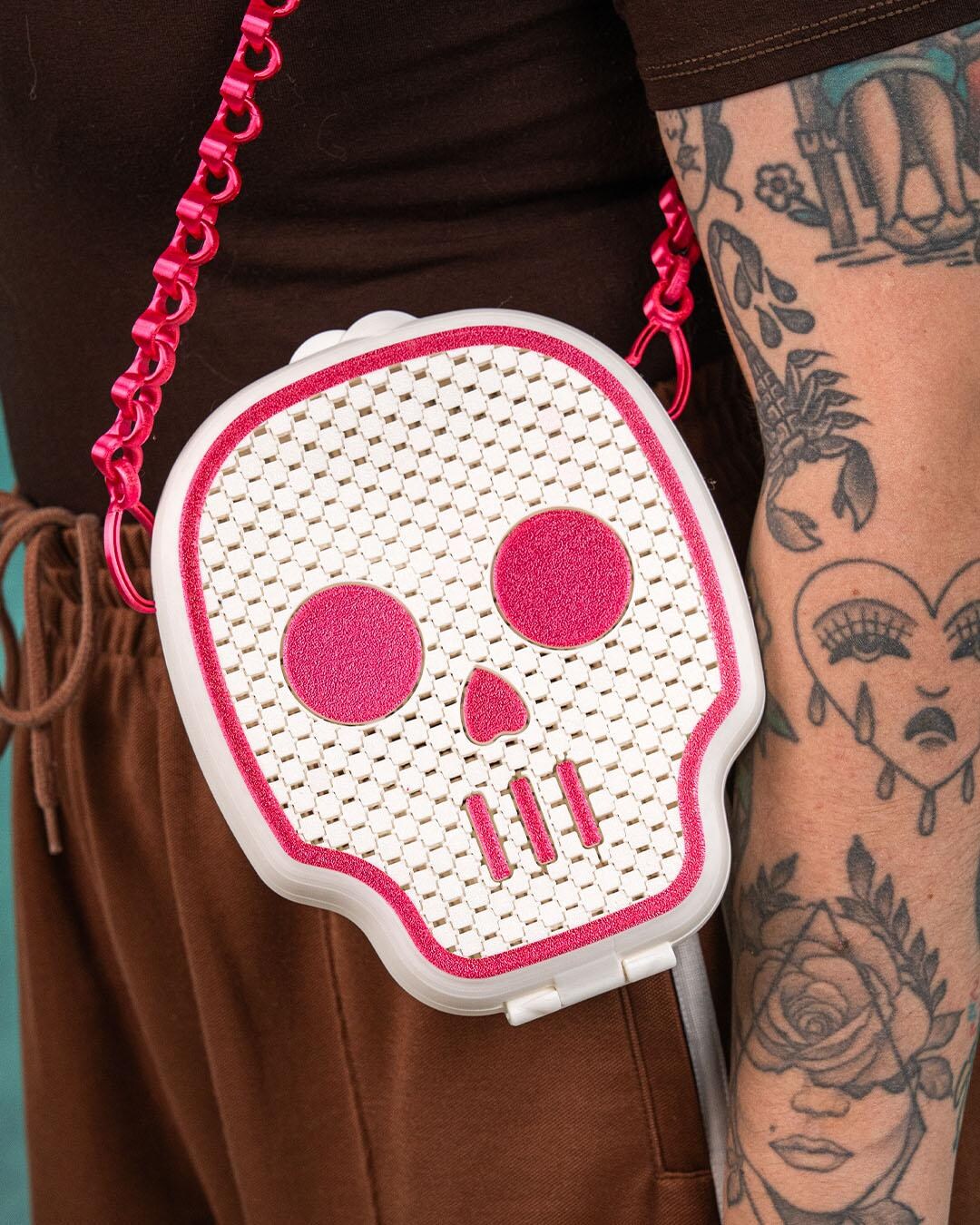 Skull Crossbody Purse Bag – Unique 3D Printed Purse With Chain Strap ...