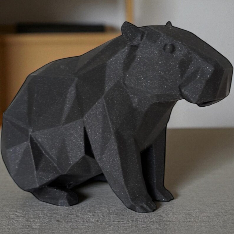 3d-printed Capybara Statue – Minimalist Desk Decor Figurine - Etsy