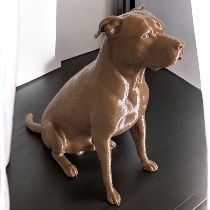 Outdoor Pitbull Dog Statues - Etsy