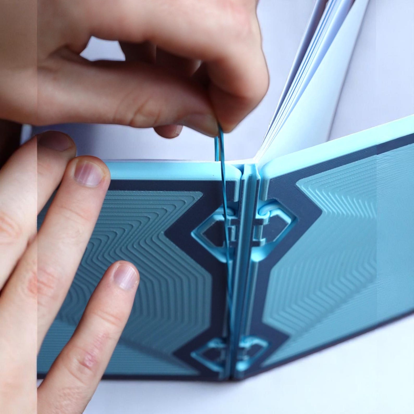 Reusable 3D Printed Notebook With Pen Holder – Custom Refillable ...