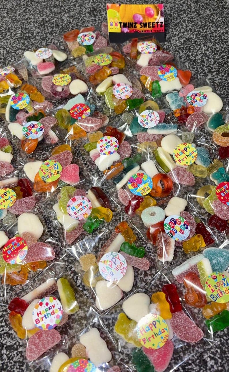 Mini Halal Sweet Pouches| Birthday Party, Bridal, Baby Shower Favours ...